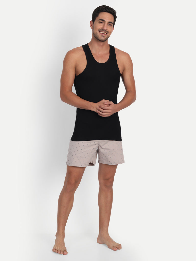 Buy Men Black Derby Vest Innerwear (Pack Of 3): TT Bazaar